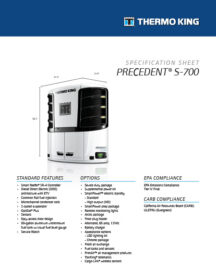 Precedent® S-700 - Thermo King Eastern Canada